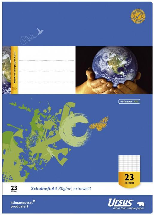 Ursus Schulheft A4 16 Blatt Lineatur 23